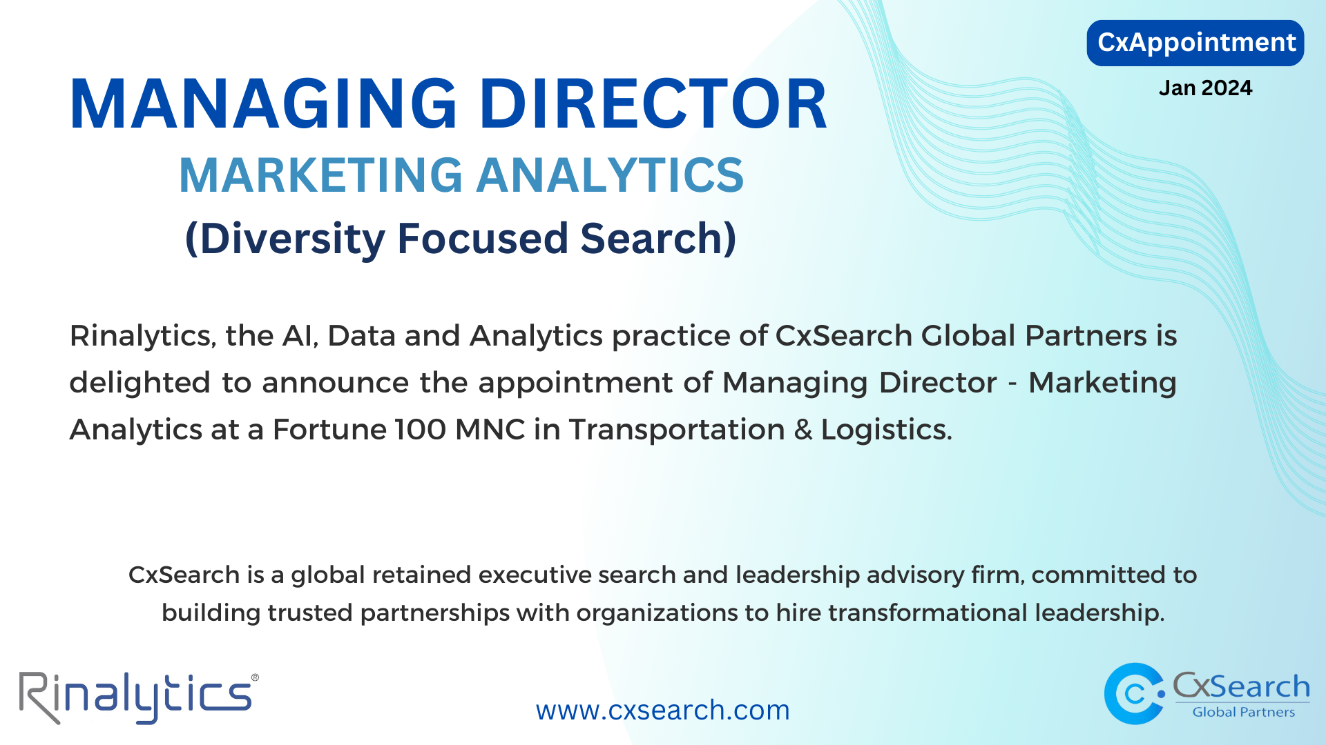 CxAppointment: Managing Director - Marketing Analytics (Diversity ...